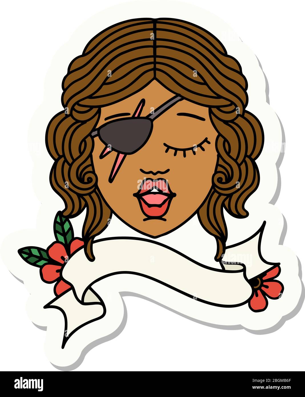 sticker of a human rogue character face Stock Vector Image & Art - Alamy