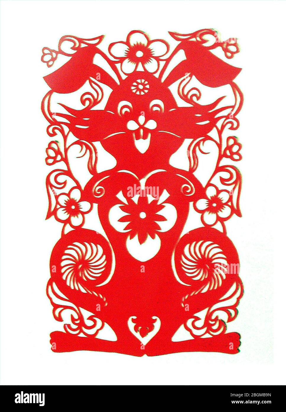 Paper cutting of rabbit hi-res stock photography and images - Alamy