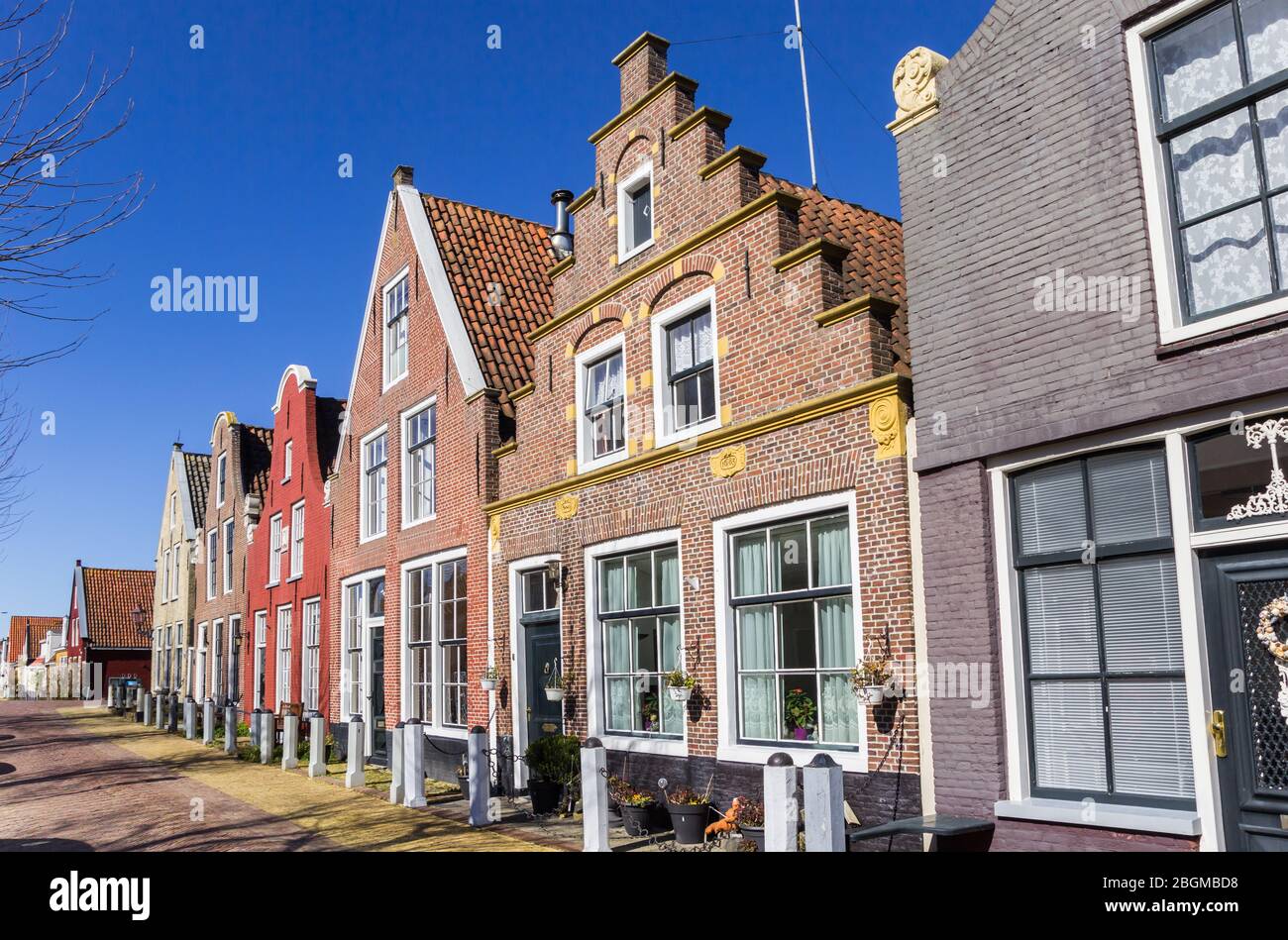 Step gable on a historic house in Harlingen, Netherlands Stock Photo ...