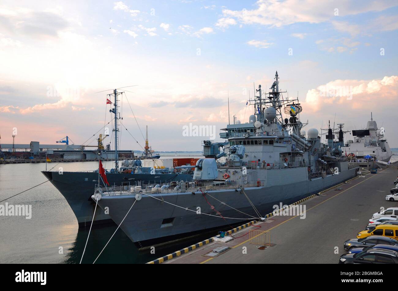 The NATO squadron arrived in the port after joint exercises with the ...