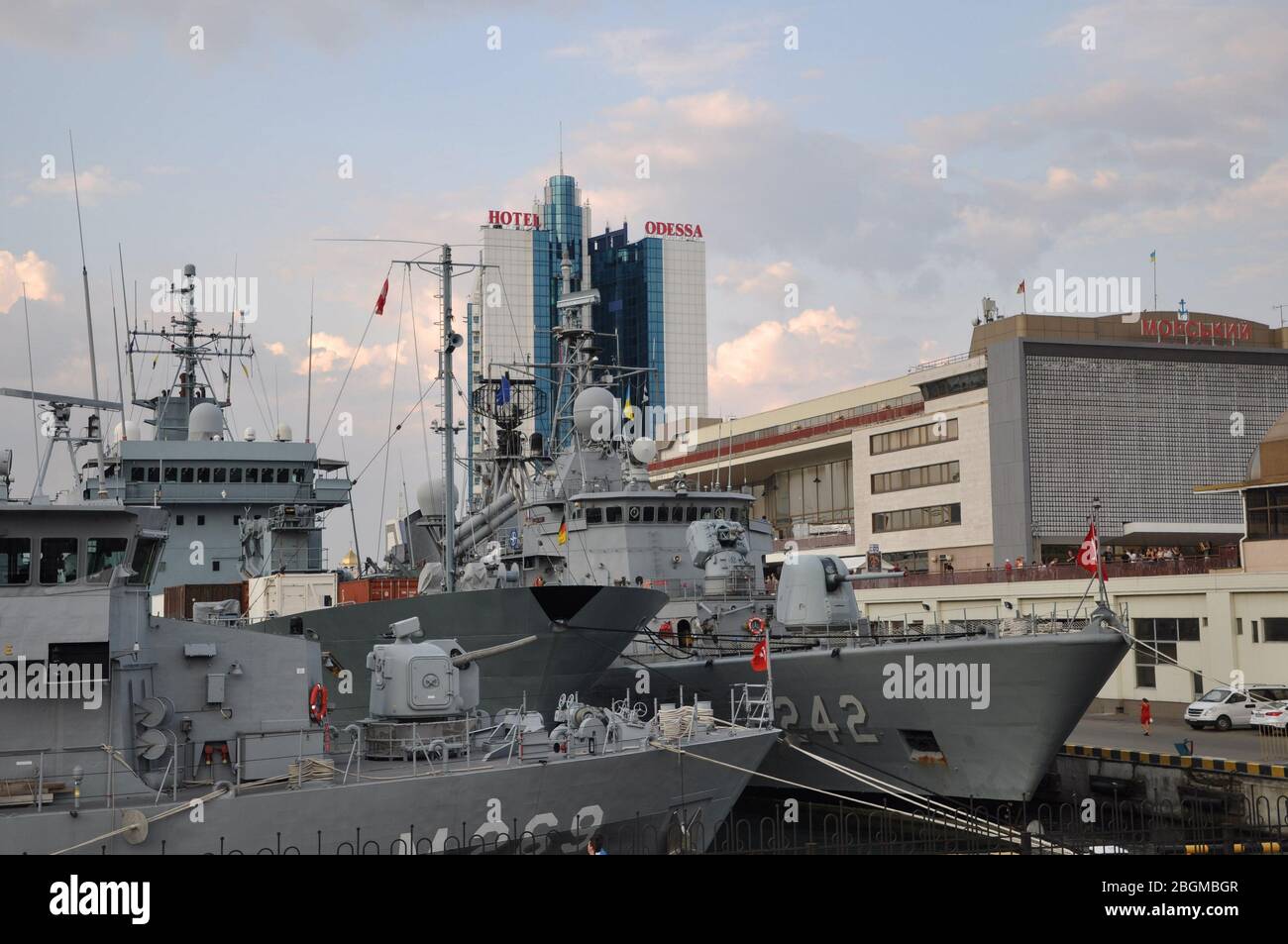 The NATO squadron arrived in the port after joint exercises with the ...