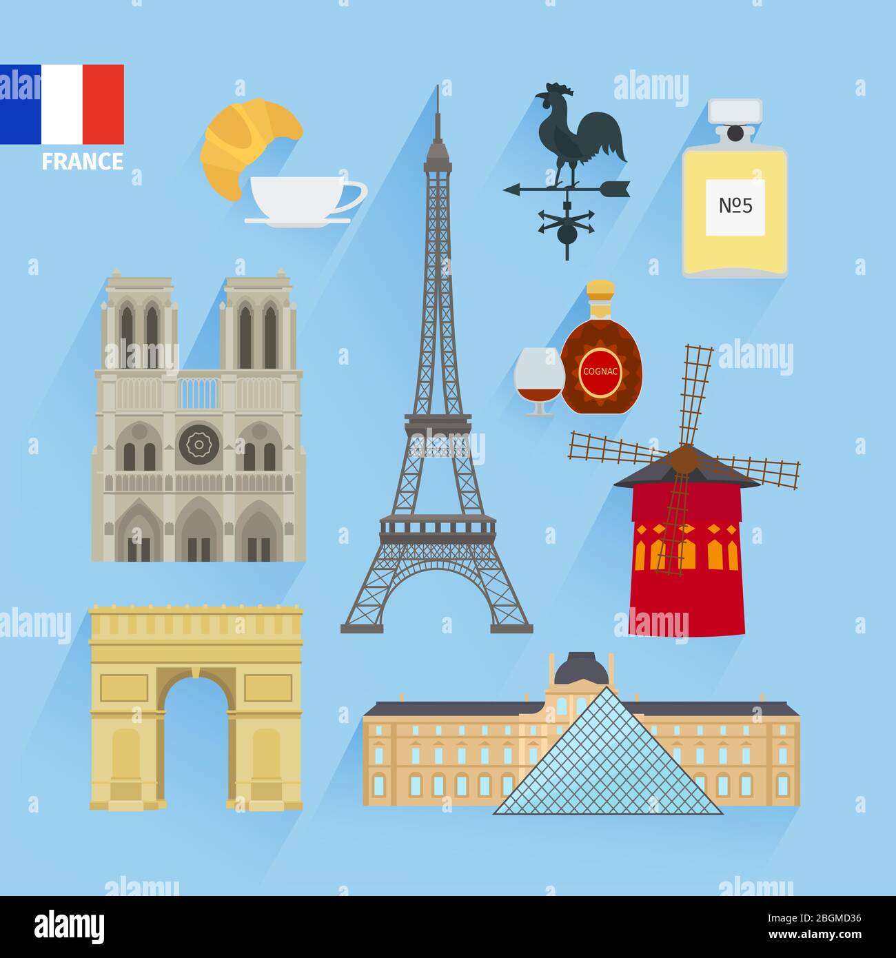 Paris glass buildings Stock Vector Images - Alamy