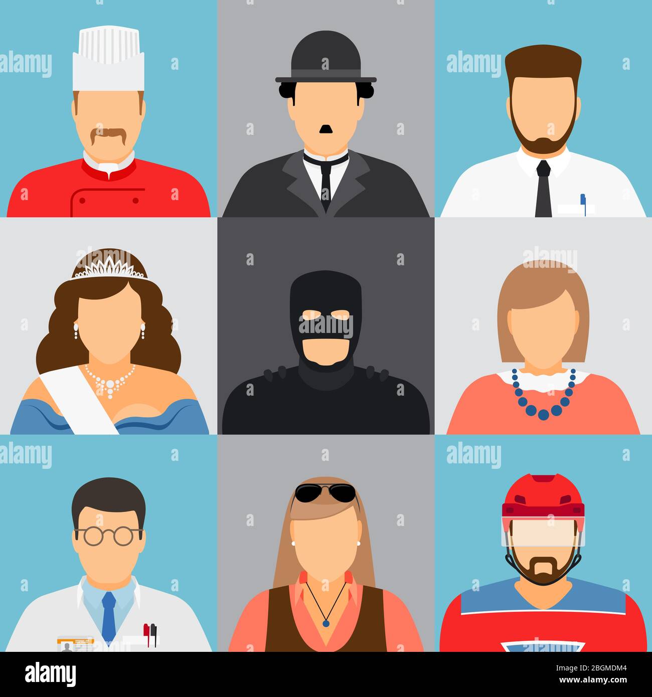 Male female chef head icon hi-res stock photography and images - Alamy