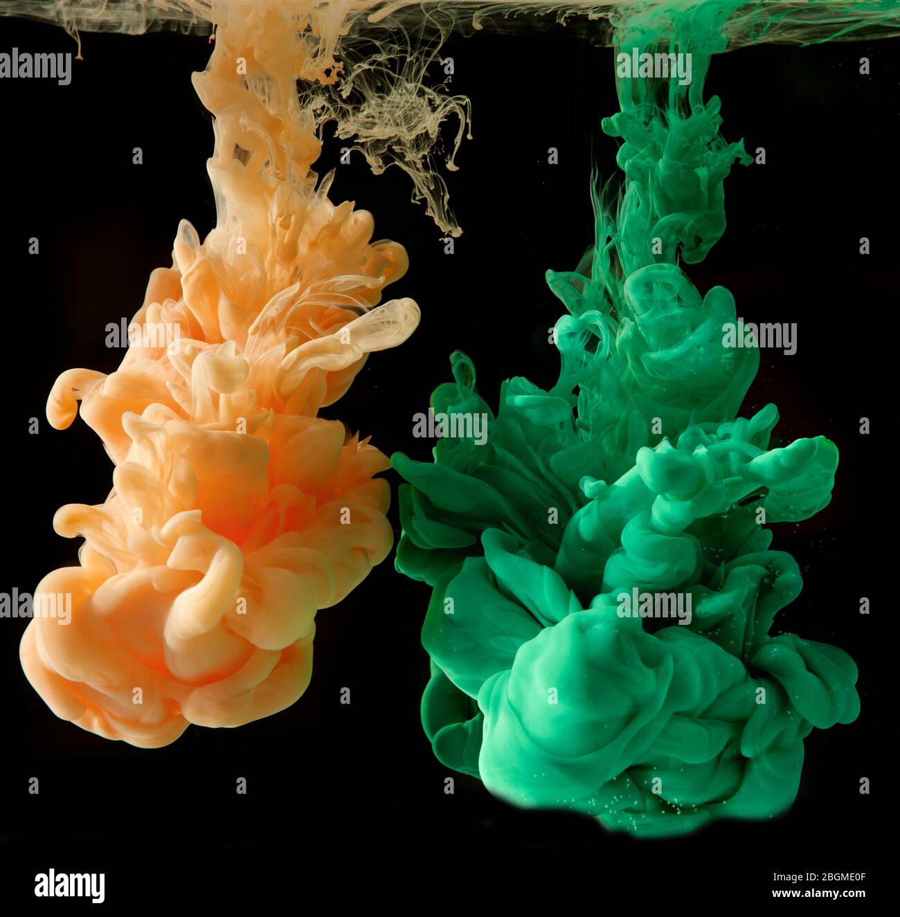 inks in water, color abstract explosion Stock Photo - Alamy