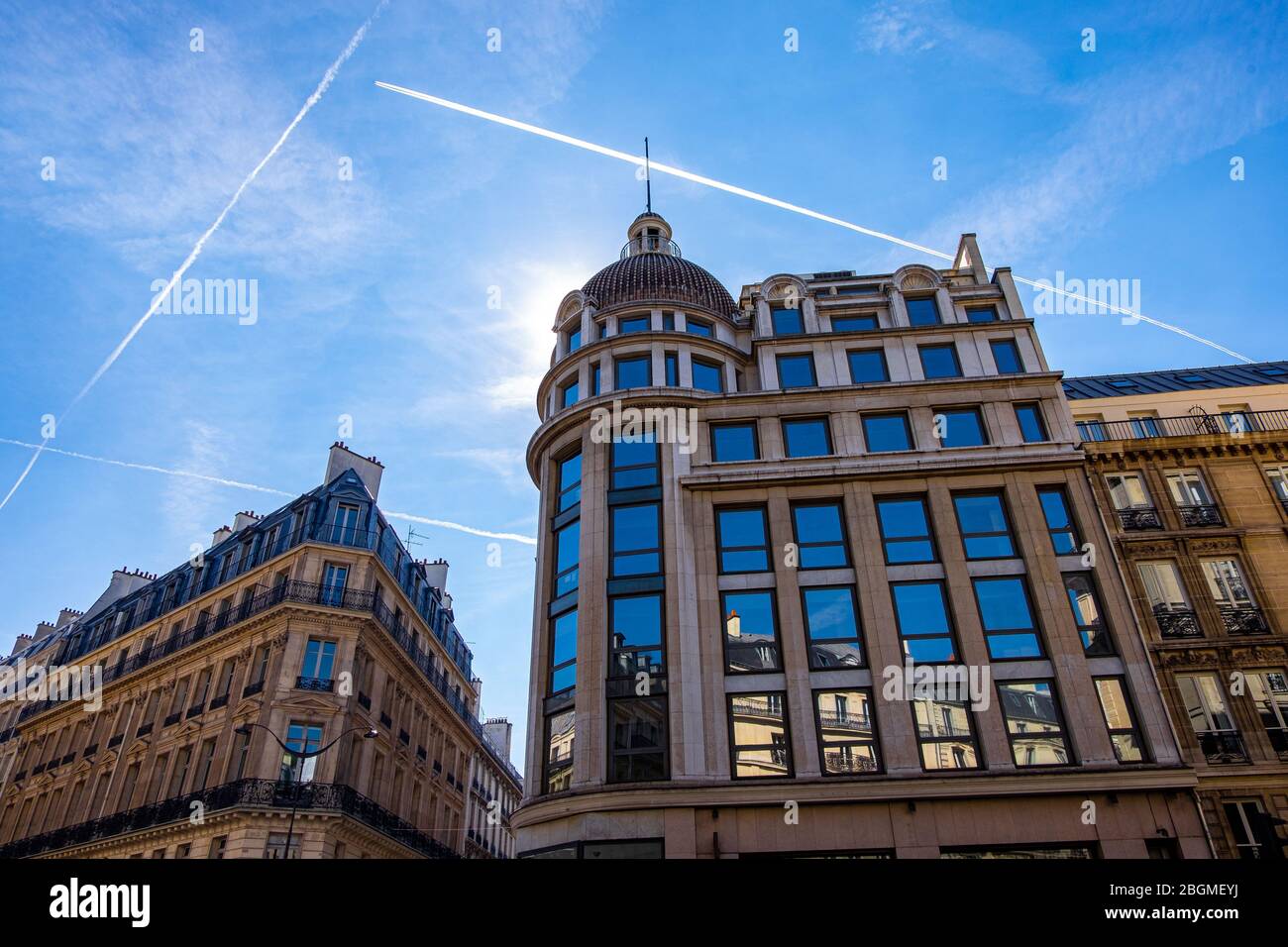 Street in Paris center, France Stock Photo - Alamy