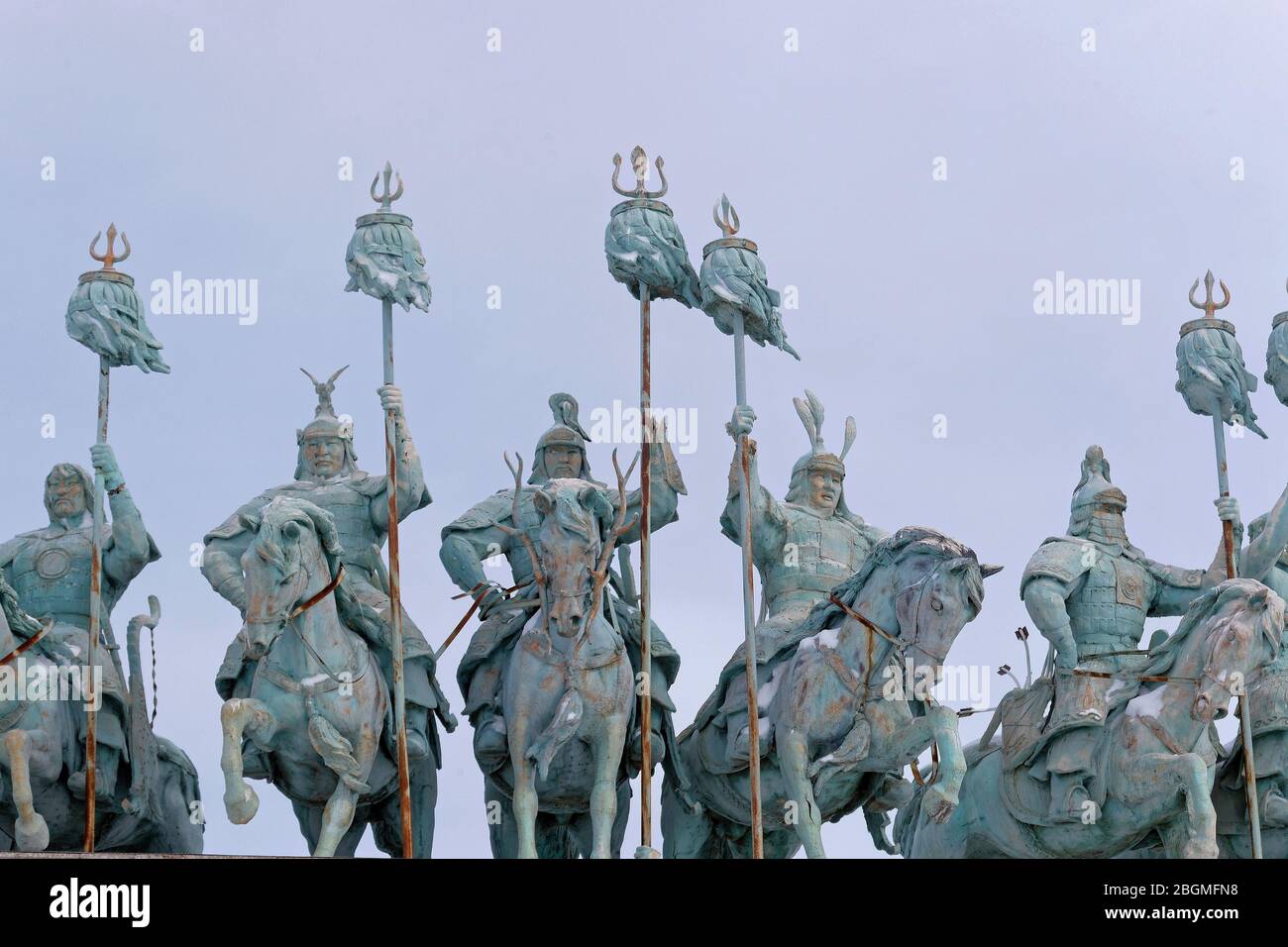 TSONJIN BOLDOG, MONGOLIA, March 9, 2020 : The Genghis Khan Equestrian ...