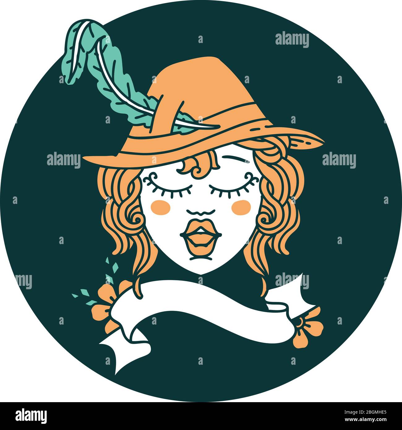 icon of human bard character face Stock Vector Image & Art - Alamy