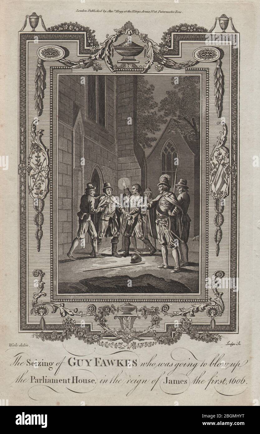 The seizing of Guy Fawkes November 5th 1605. Gunpowder plot. THORNTON ...