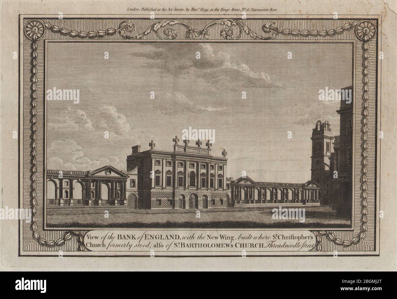 Bank of England. St Bartholomew-by-the-Exchange church, Threadneedle ...