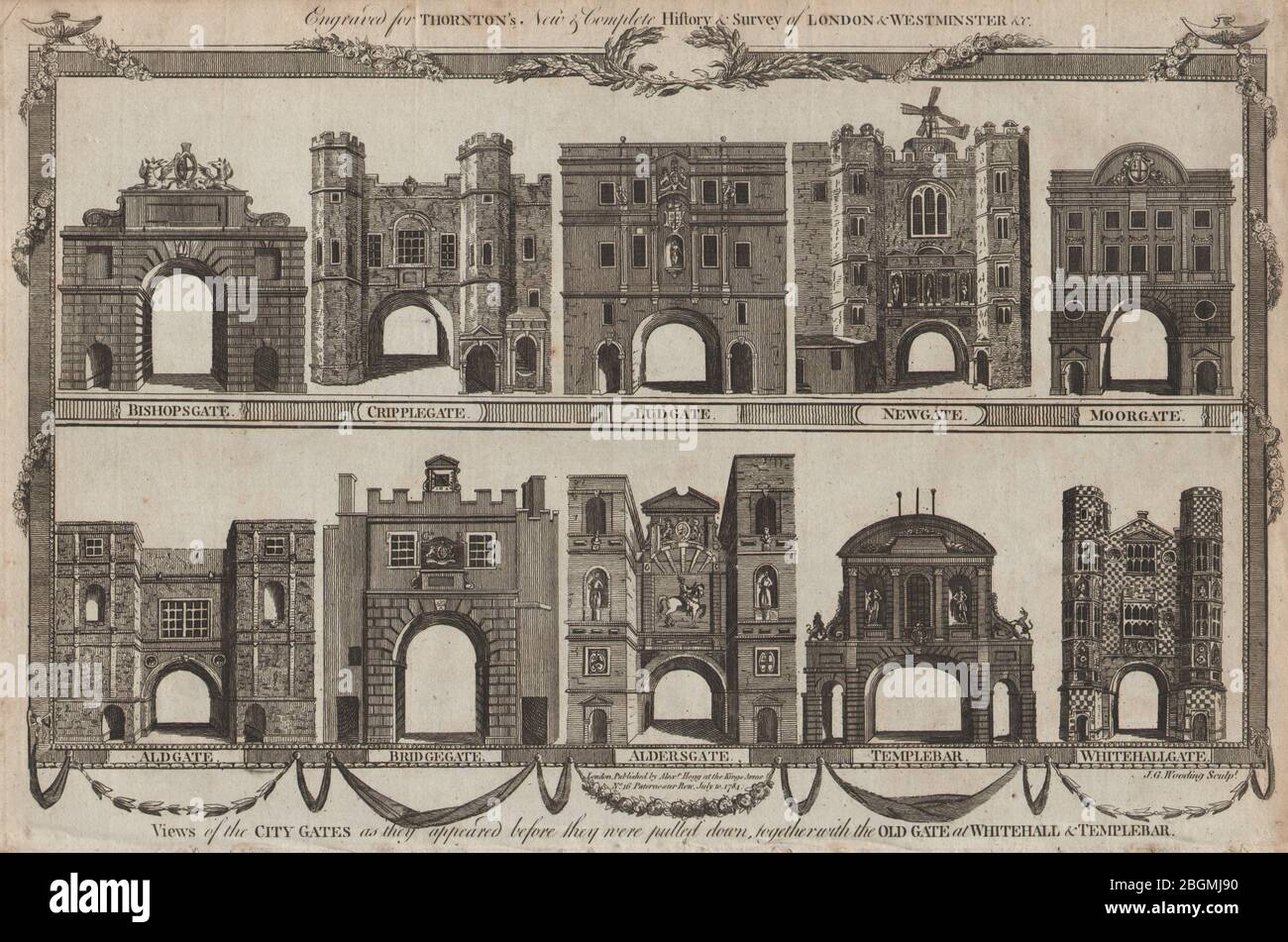 LONDON CITY GATES Moorgate Aldgate Bishopsgate Cripplegate Ludgate ...