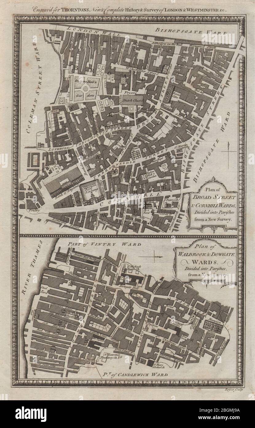 Broad Street Cornhill Walbrook Dowgate Wards. City of London. THORNTON ...