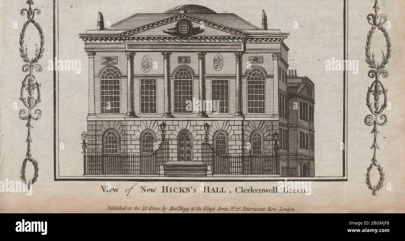 New Hicks's Hall, Clerkenwell Green. Middlesex Sessions House. THORNTON ...