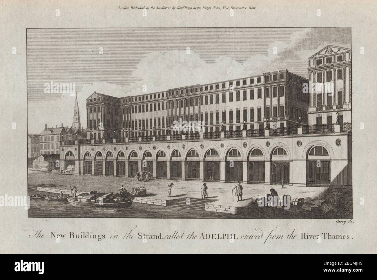 The Adelphi buildings, the Strand, London. Adam brothers. THORNTON 1784 ...