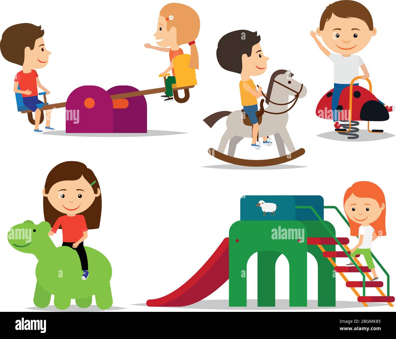 Children sliding Cut Out Stock Images & Pictures - Alamy
