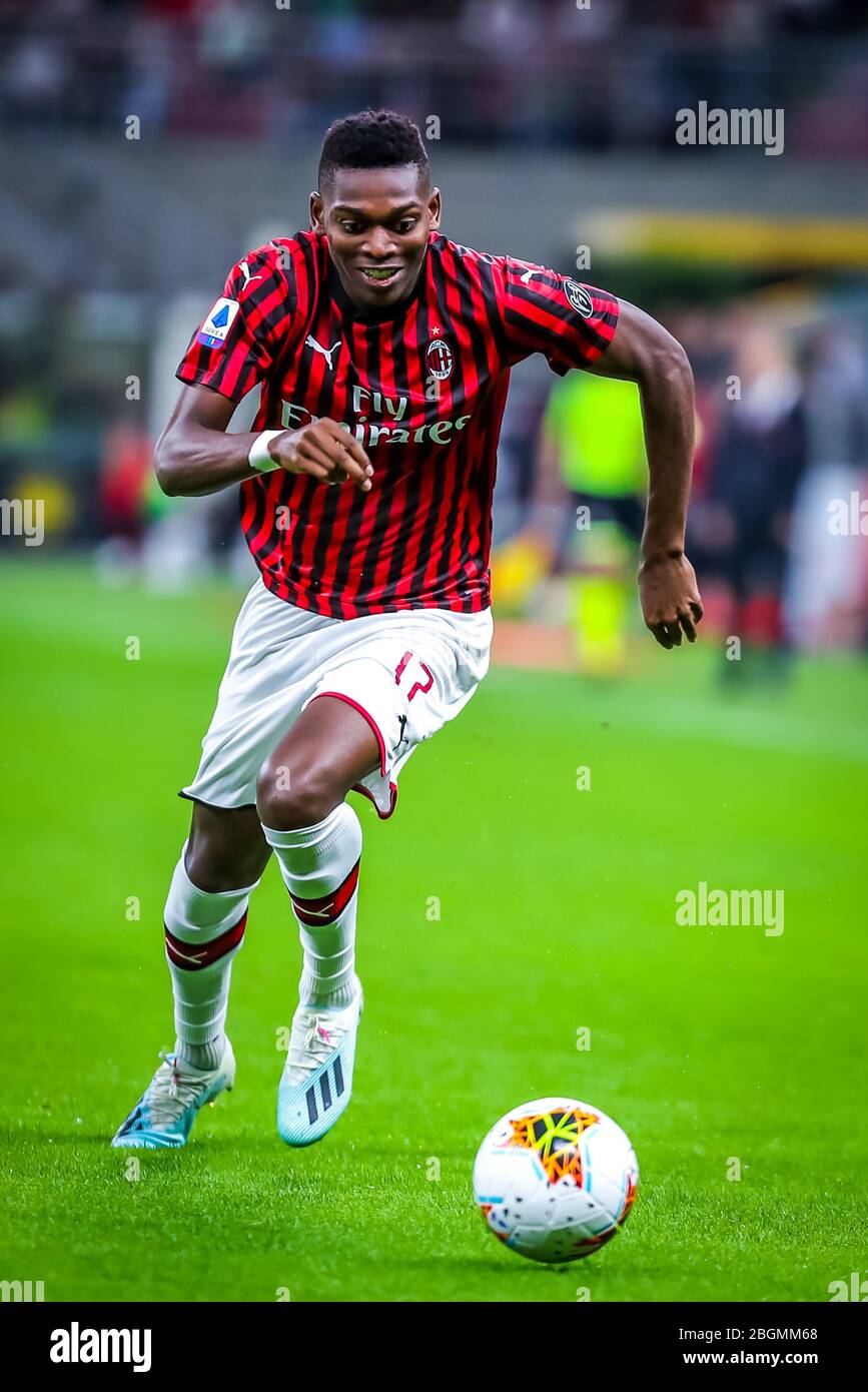 rafael leao of ac milan during italian soccer serie a season 2019/20 of ...