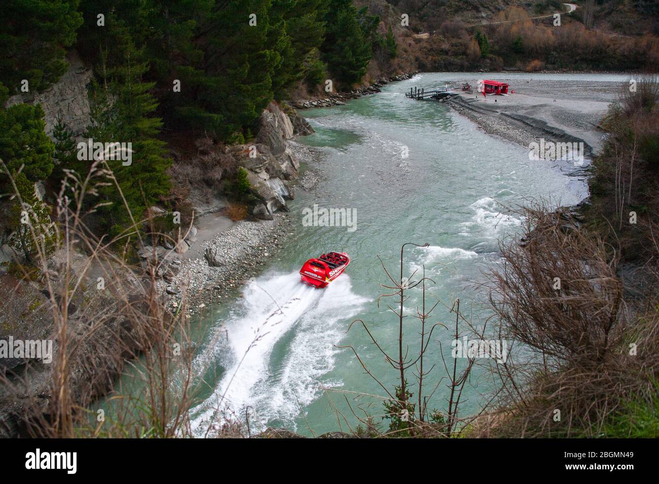 Jet boat on the Shotover River, World famous, adreneline charged jet ...