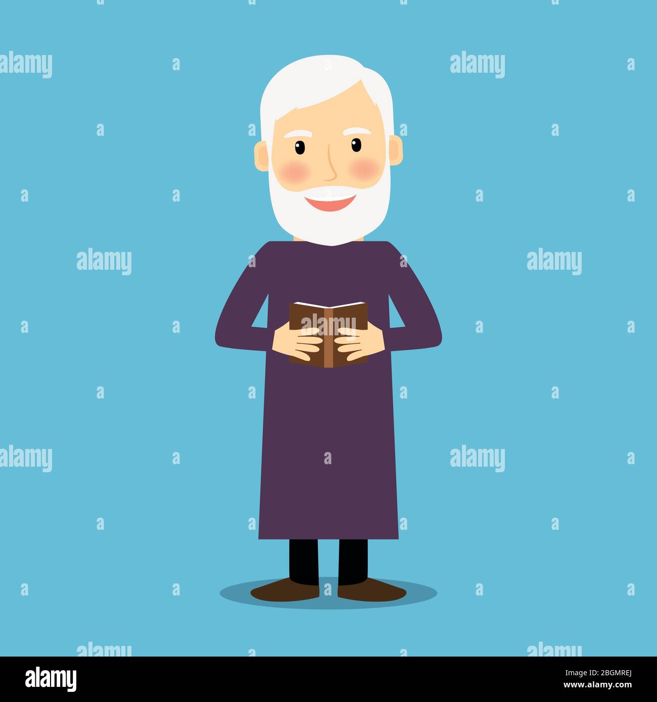 Old man beard book Stock Vector Images - Alamy