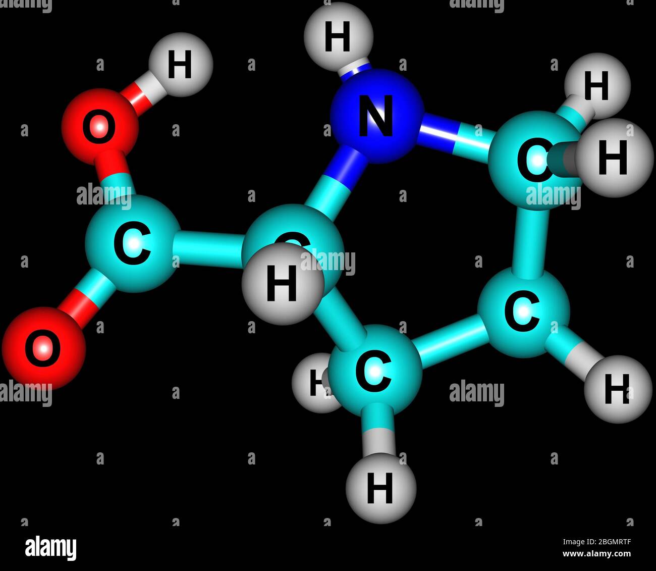 Proline is an alpha-amino acid that is used in the biosynthesis of ...