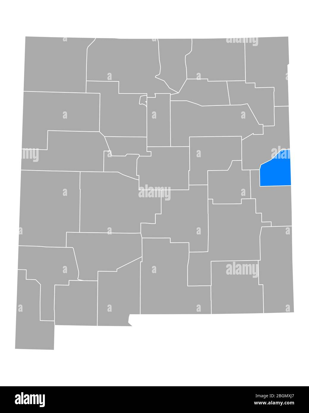 Map of Curry in New Mexico Stock Photo - Alamy