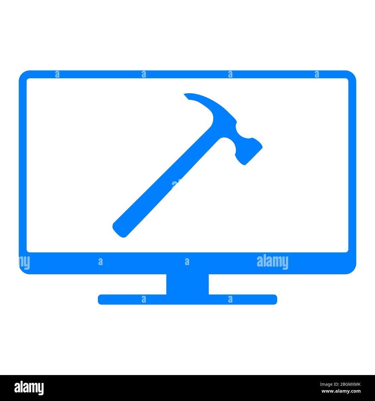 Hammer and screen Stock Photo - Alamy