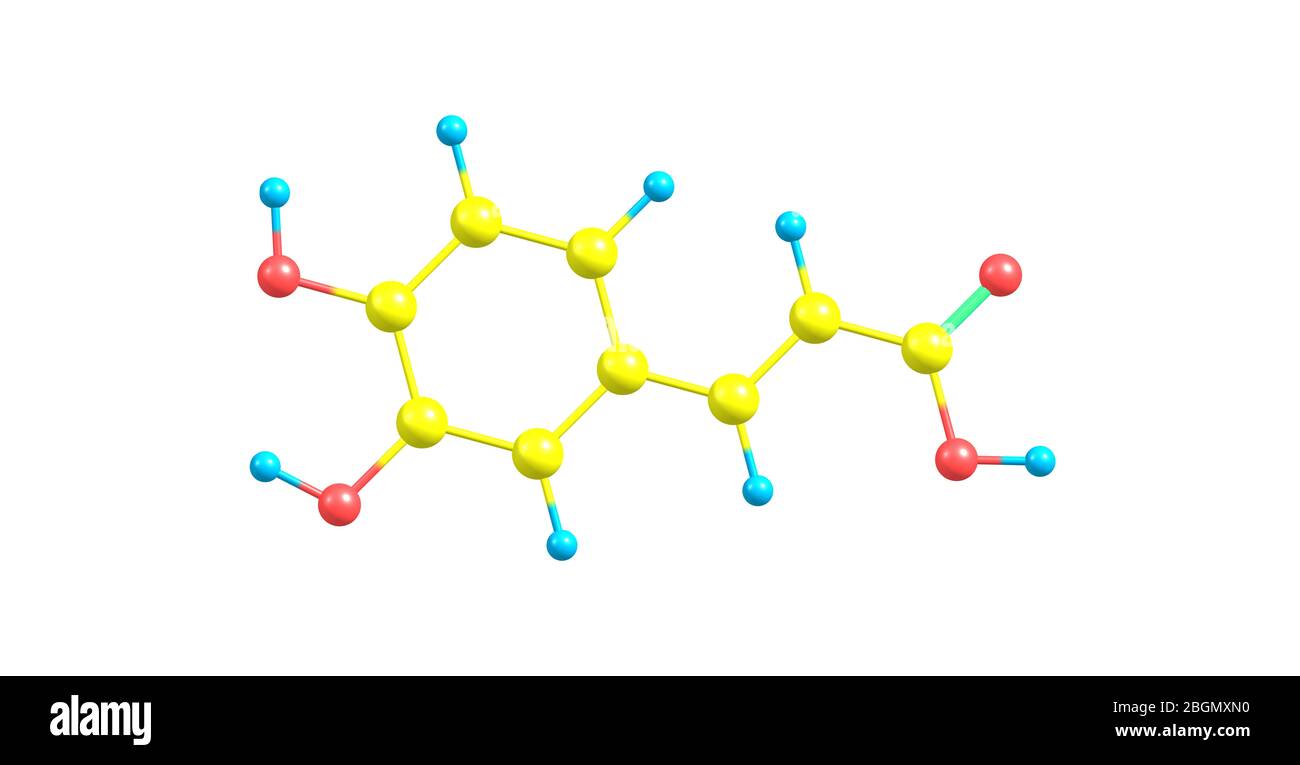 Caffeic acid is an organic compound or hydroxycinnamic acid. This ...