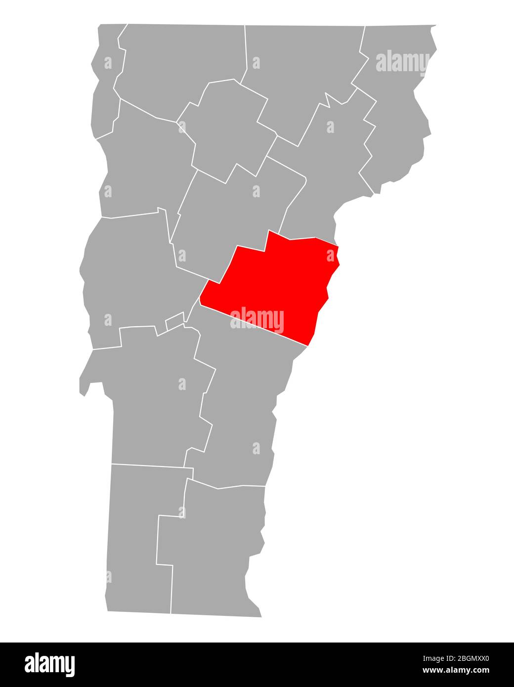 Map of Orange in Vermont Stock Photo - Alamy