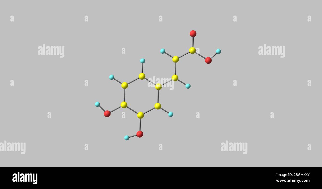 Caffeic acid is an organic compound or hydroxycinnamic acid. This ...