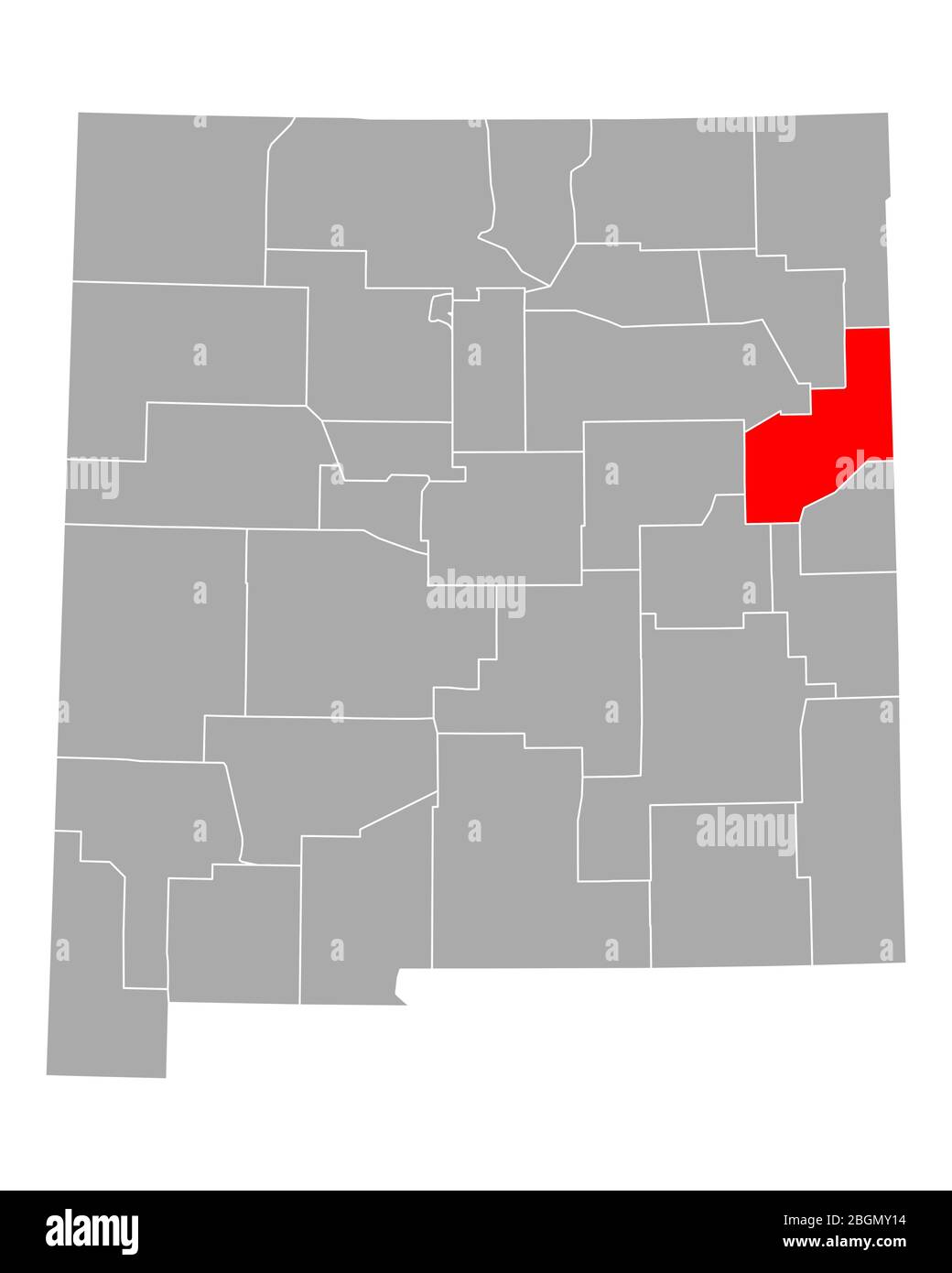 Quay county map hi-res stock photography and images - Alamy