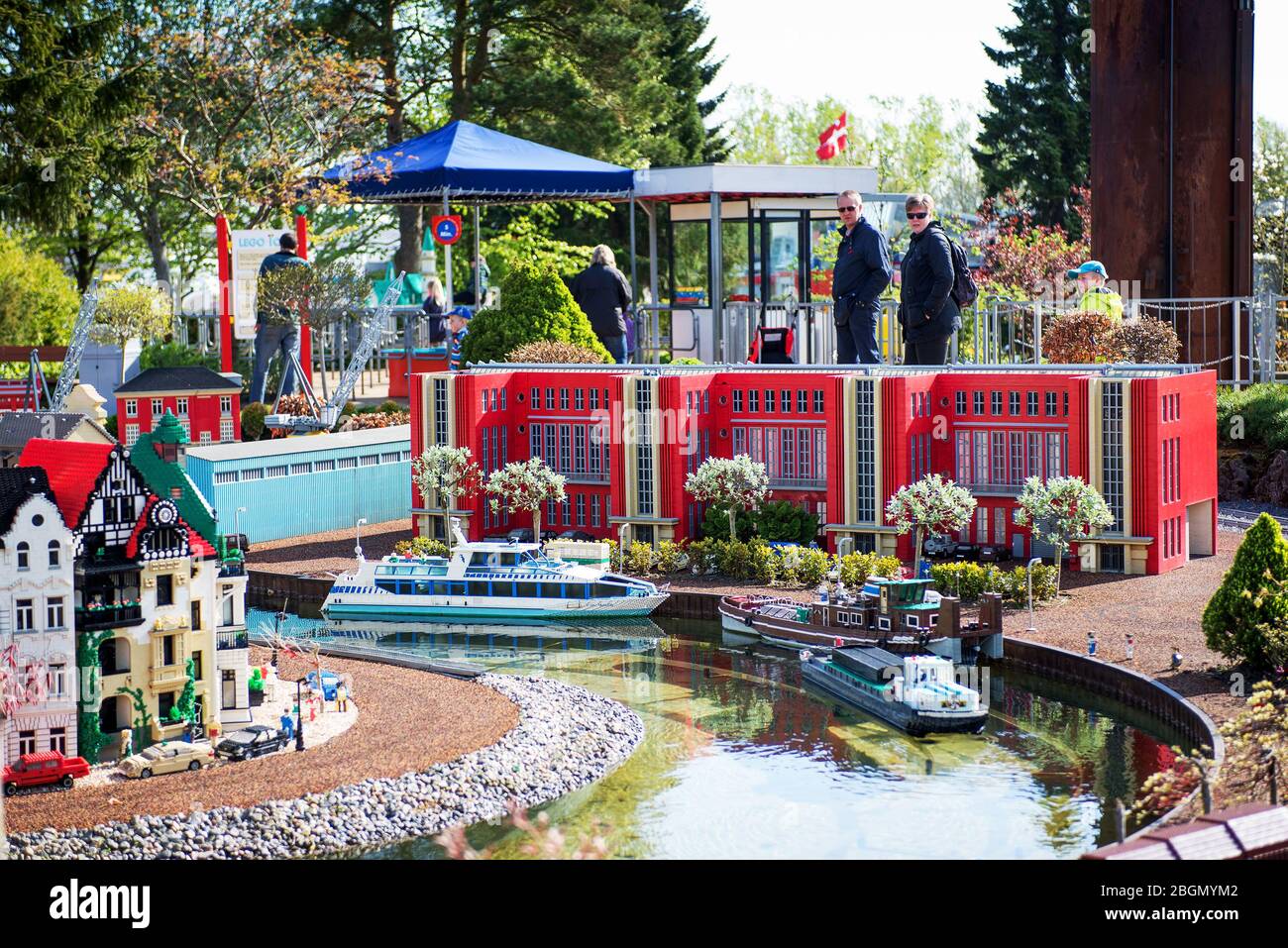 Billund, Denmark - 25 April 2014: Legoland Billund Resort. Famous ...