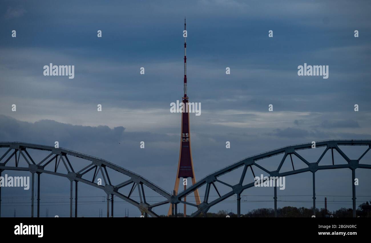 Riga tv tower hi-res stock photography and images - Alamy