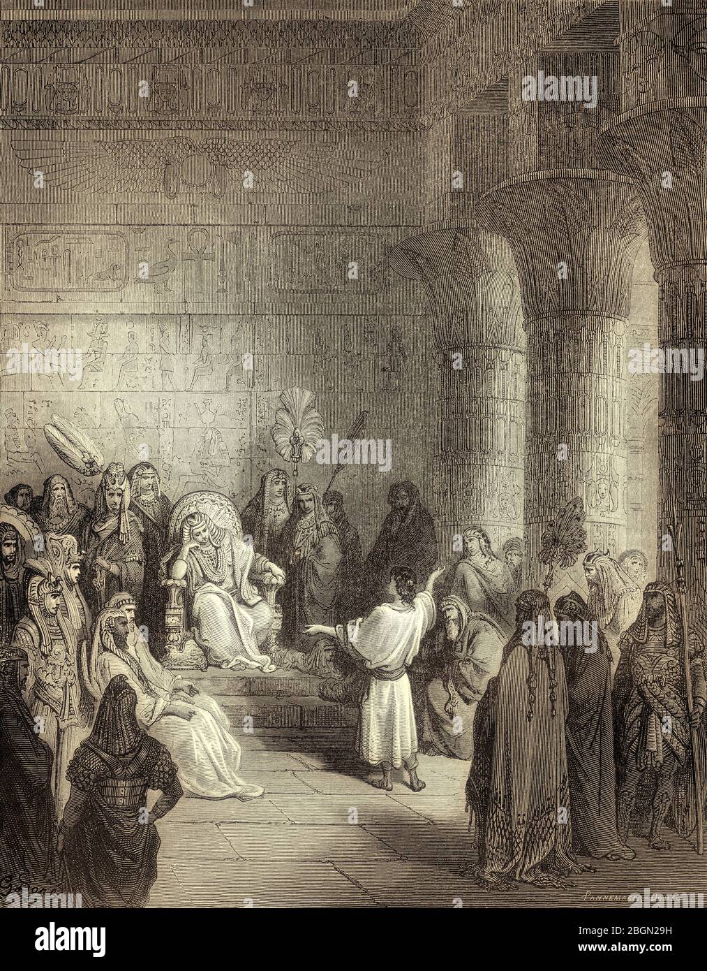 Joseph interprets the dreams of pharaoh hi-res stock photography and ...