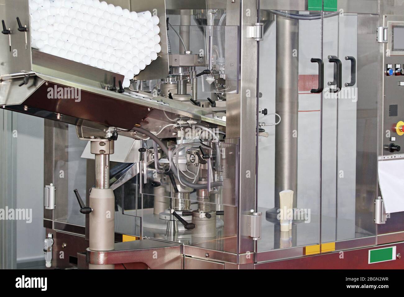 Automated Bottles Packaging Machine Production Line in Factory Stock ...