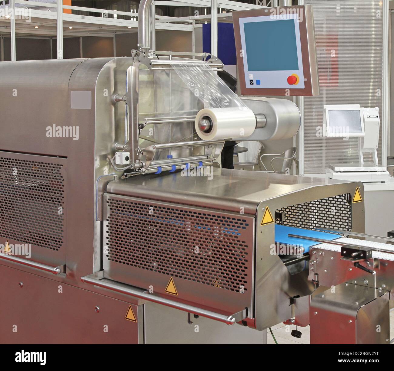 Automated Food Processing and Packing Machine Production Line Stock ...