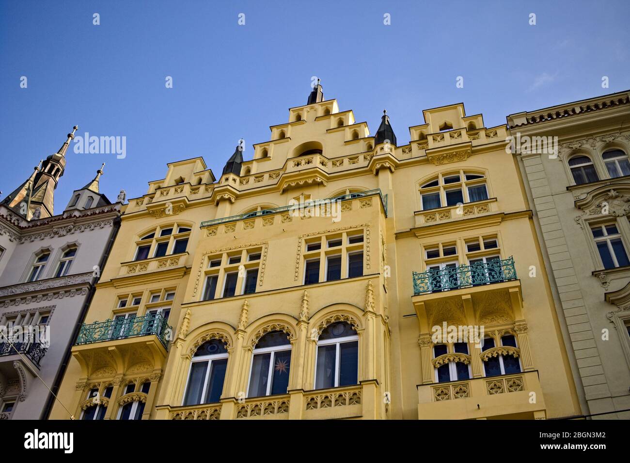 Exteriors town traditional balcony hi-res stock photography and images ...