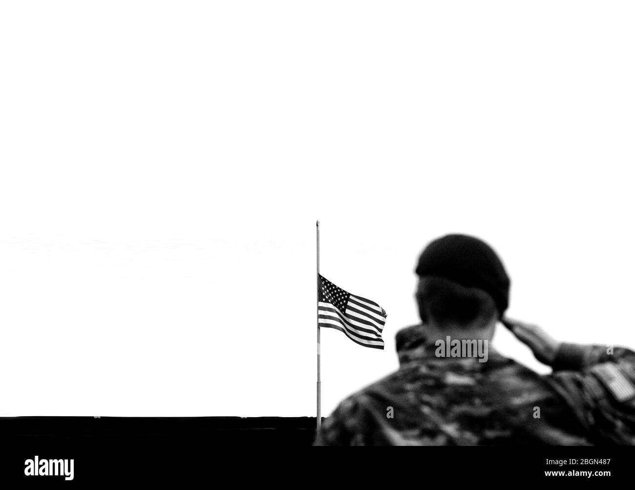 Vietnam veteran saluting flag hi-res stock photography and images - Alamy