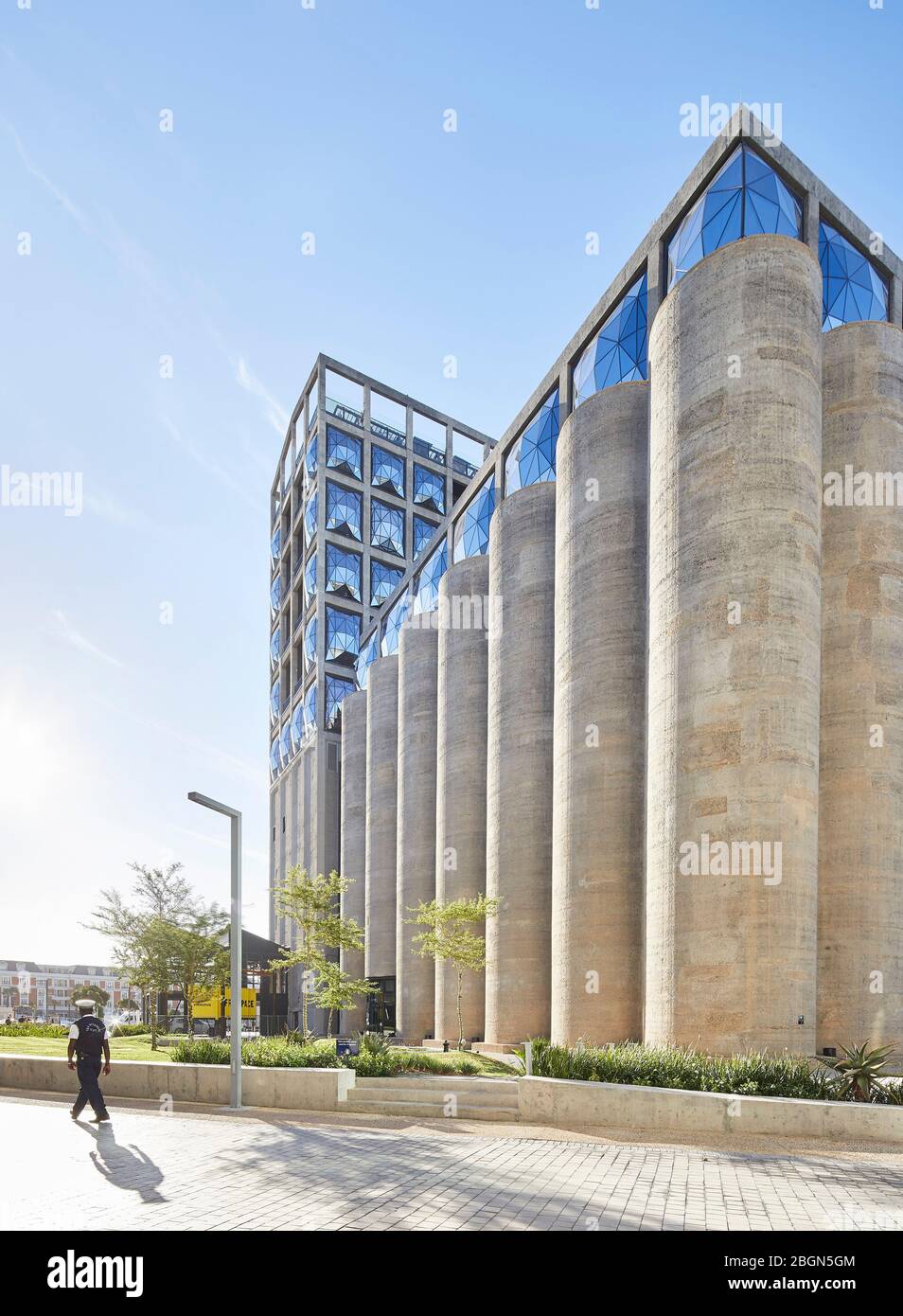 Exterior facade. Zeitz MOCAA, Cape Town, South Africa. Architect ...