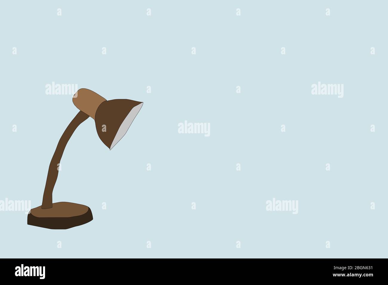 Table lamp, flat design style. Desk lamp modern illustration Stock ...