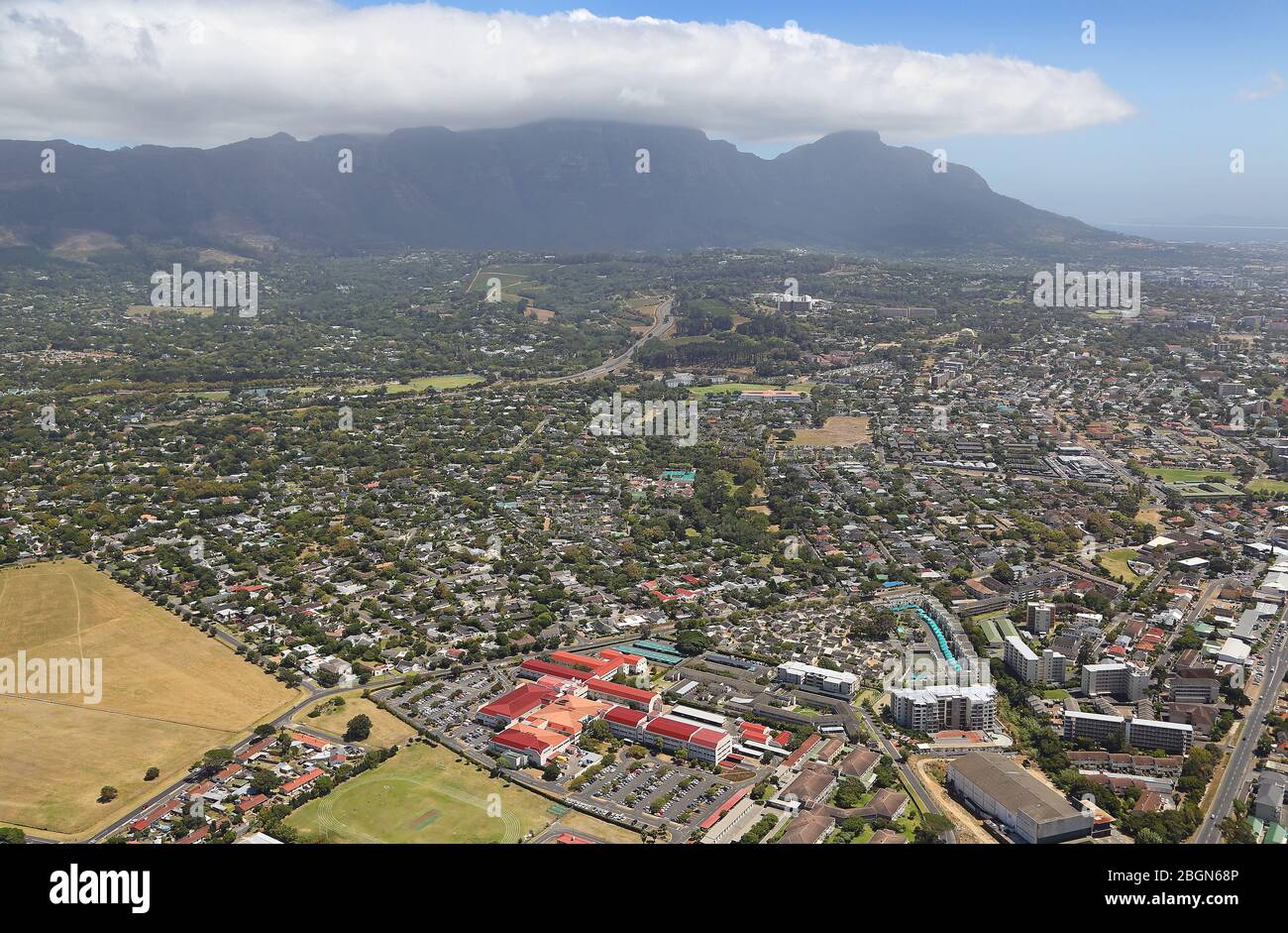 Aerial photo of Constantiaberg Mediclinic Stock Photo - Alamy