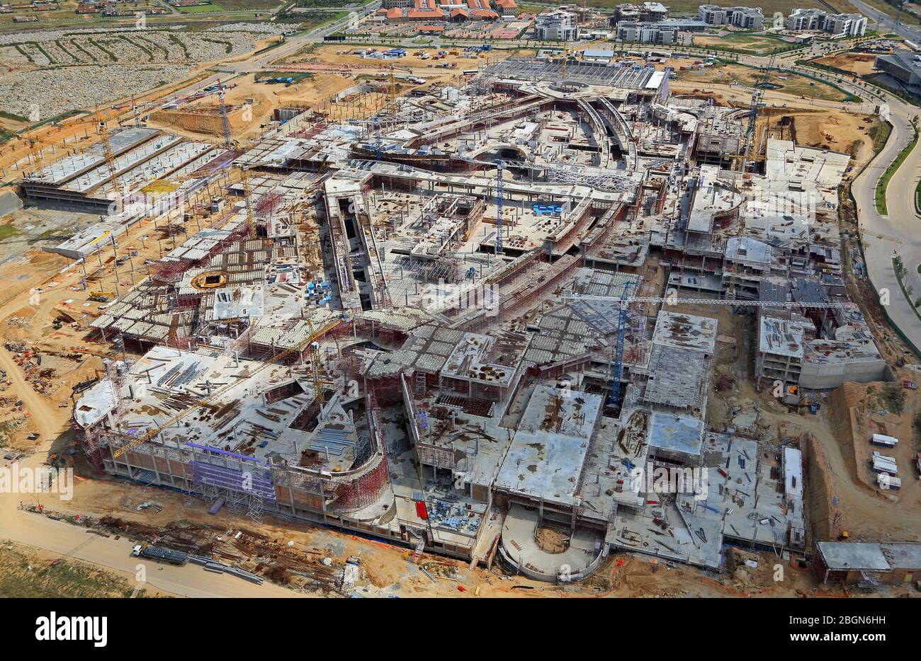 Aerial photo of Mall of Africa Stock Photo - Alamy