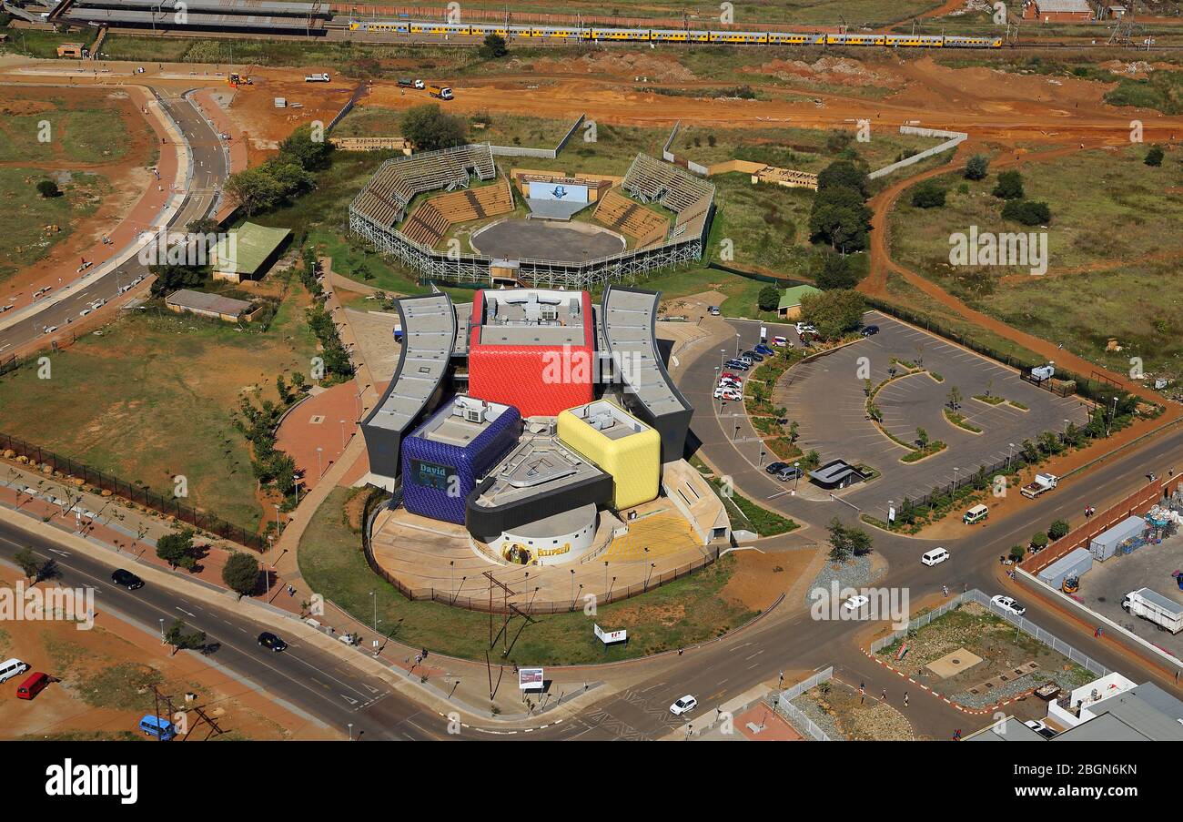 Aerial view of Soweto Theatre Stock Photo - Alamy