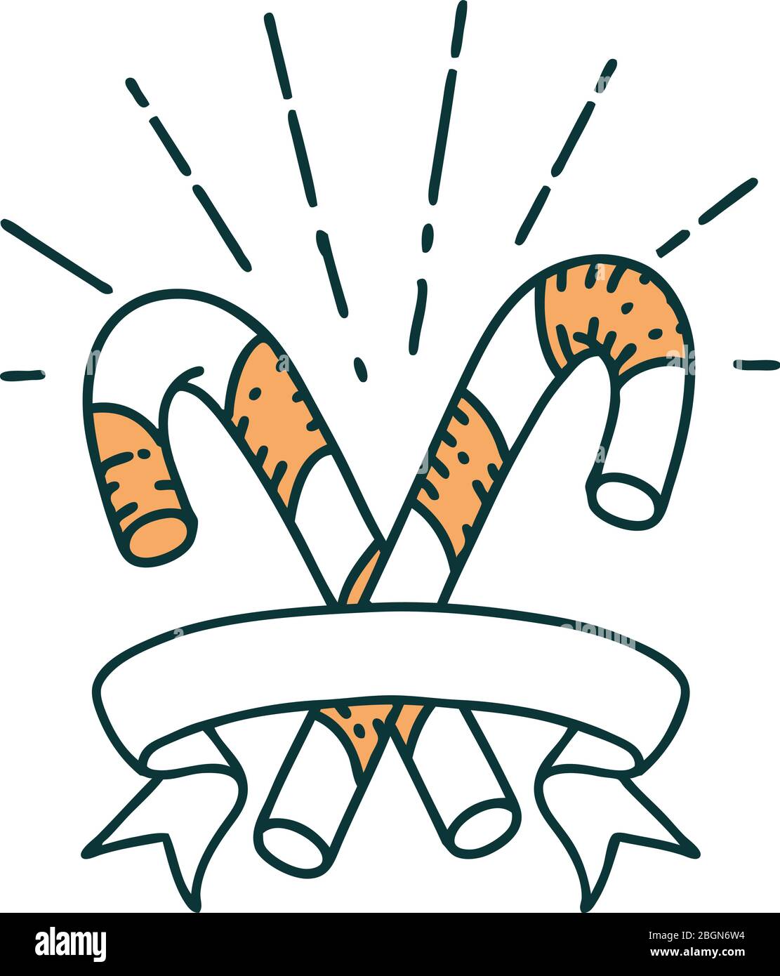 Candy canes vintage Stock Vector Images - Alamy