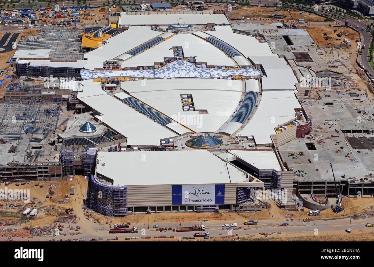 Aerial photo of Mall of Africa Stock Photo - Alamy