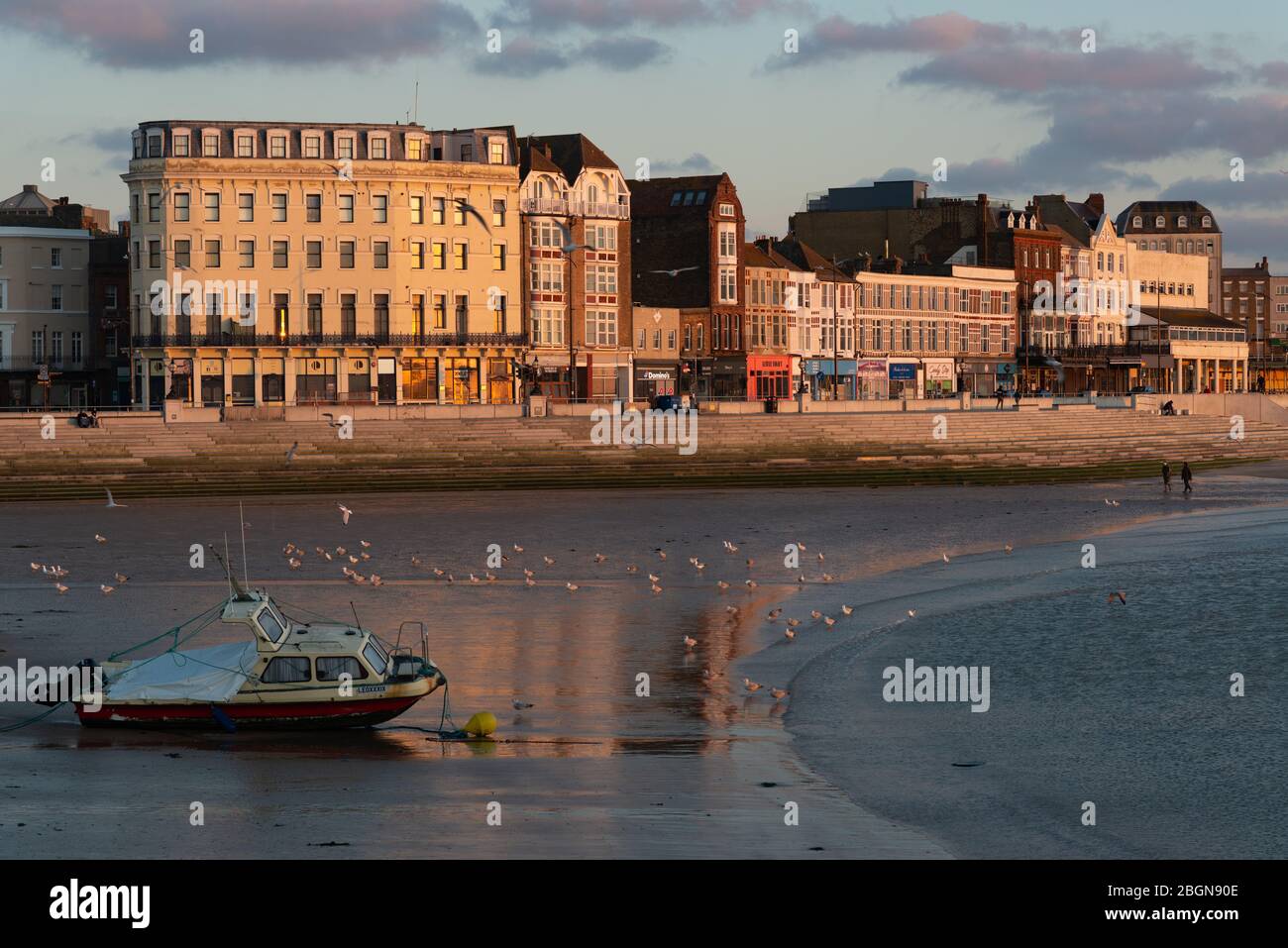 The harbour and seafront buildings in Margate, Kent Stock Photo - Alamy