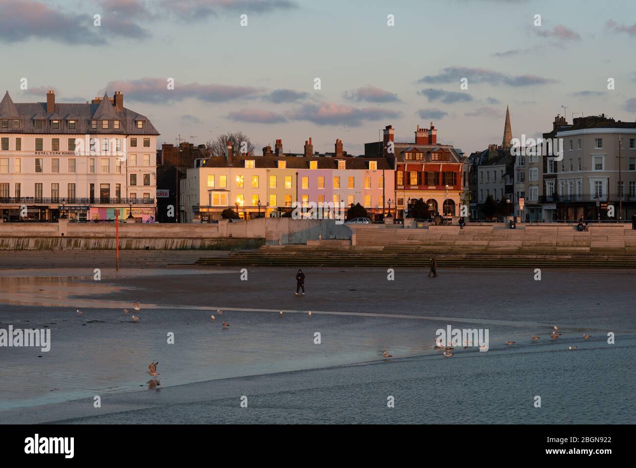 Seafront buildings in Margate, Kent Stock Photo - Alamy