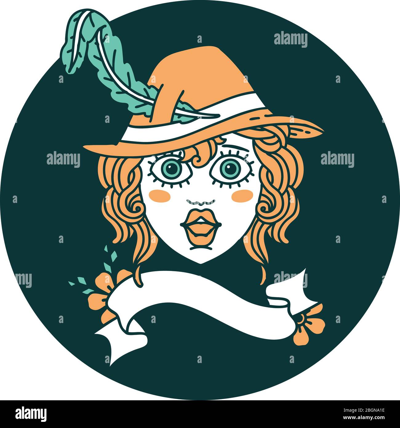 icon of human bard character face Stock Vector Image & Art - Alamy