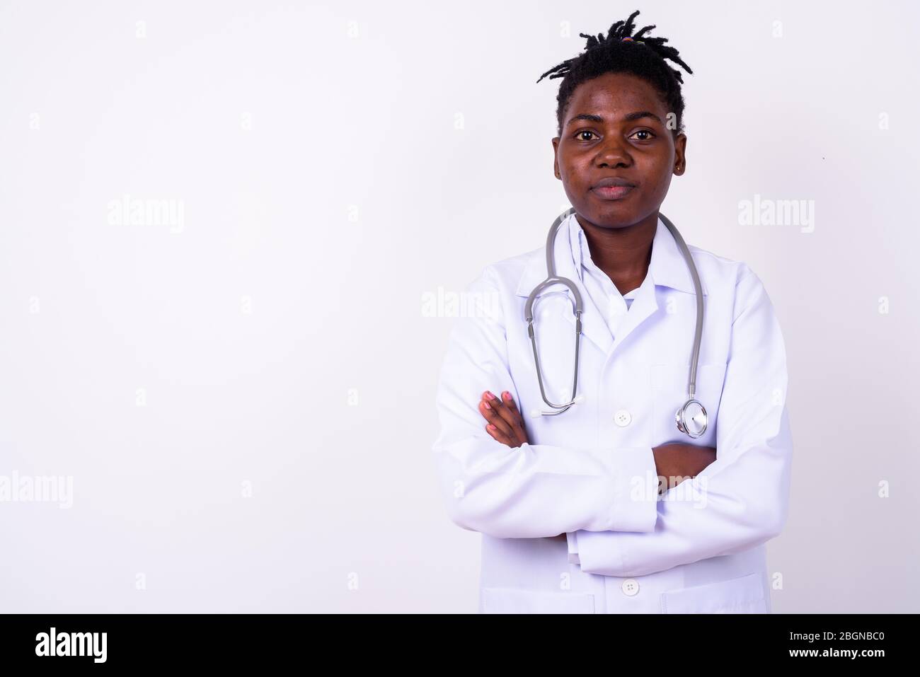 Beautiful young african female doctor hi-res stock photography and ...