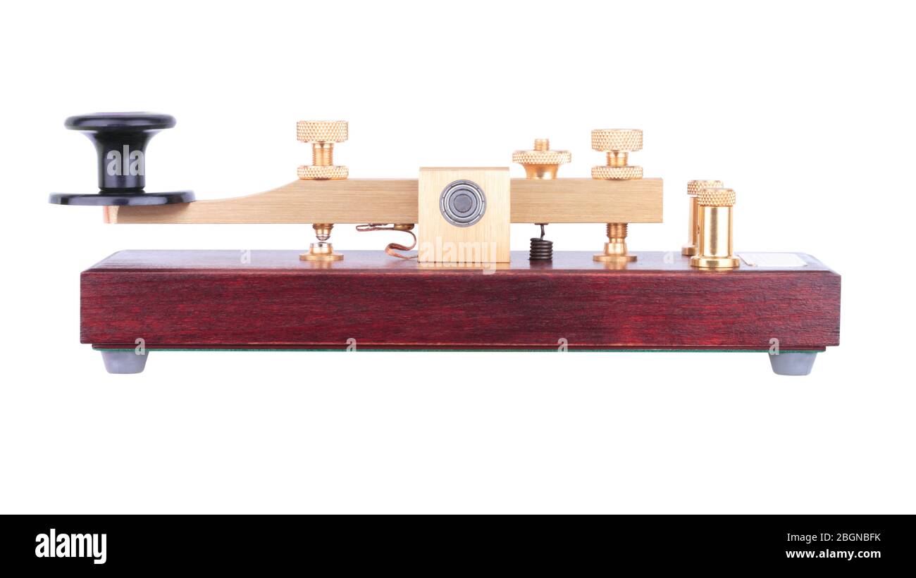 Morse Key Isolated Stock Photo - Alamy