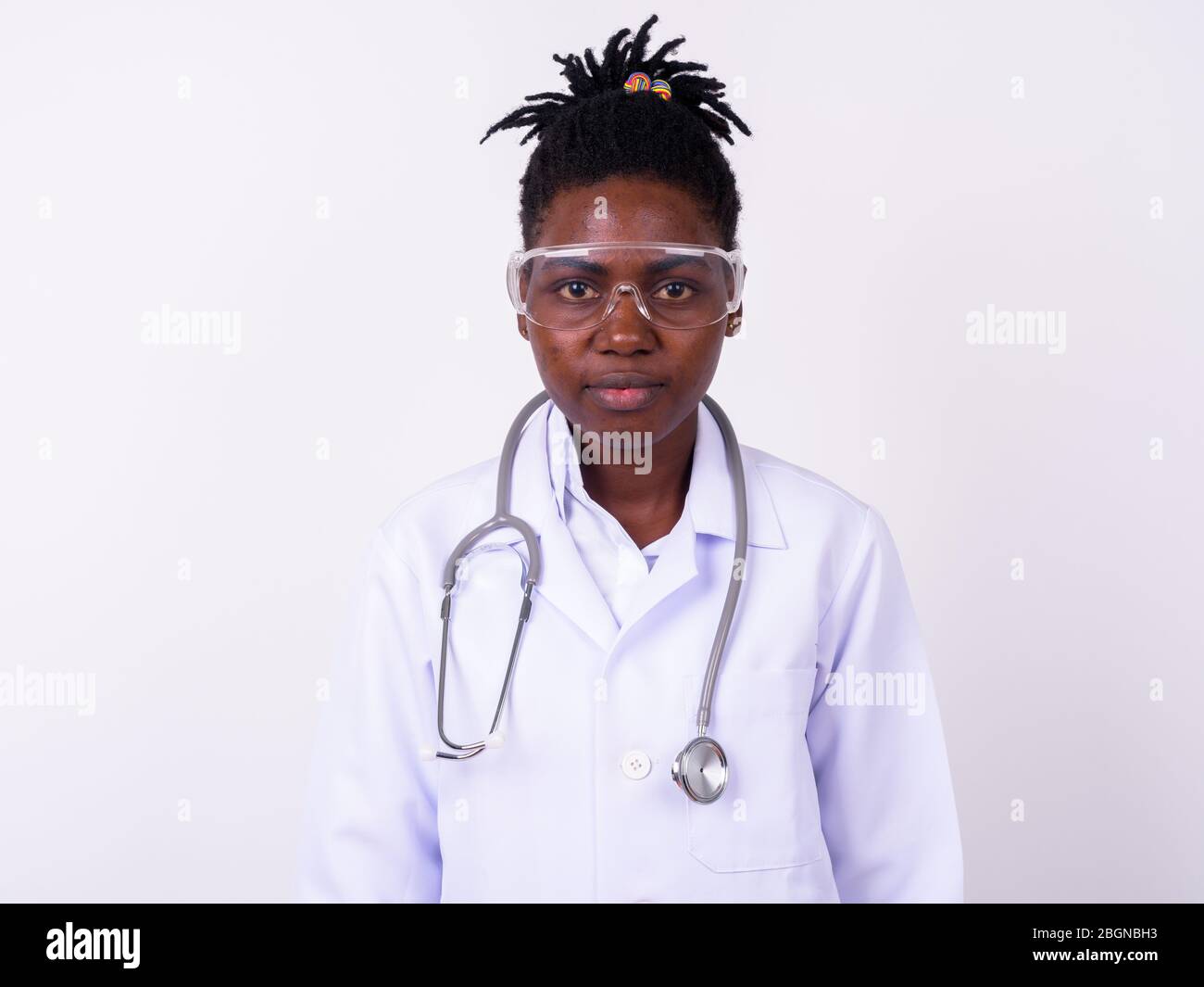 Beautiful young african female doctor hi-res stock photography and ...