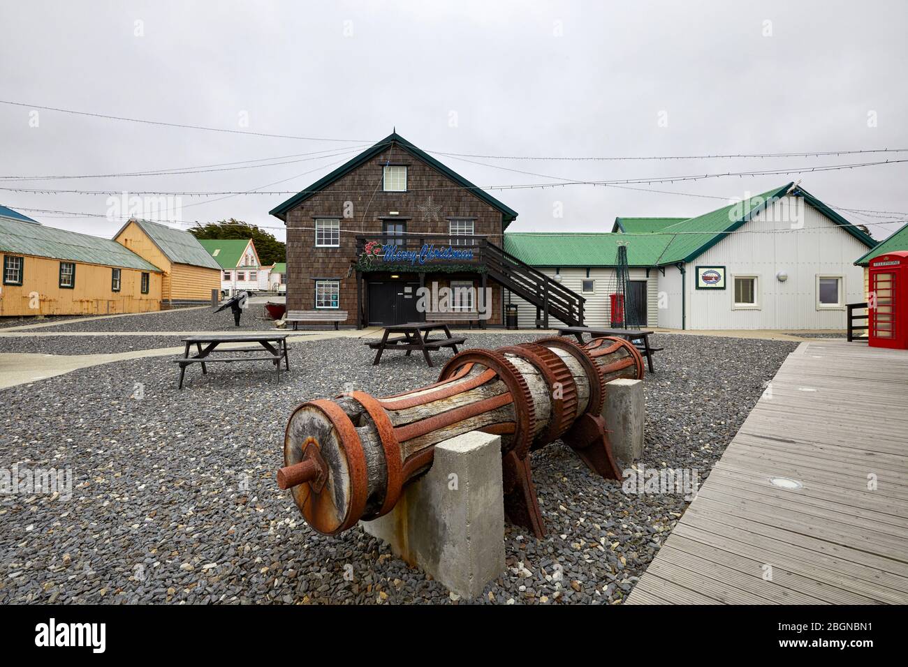 Charles Cooper Cargo Ship Windlass Historic Dockyad Museum in Stanley ...