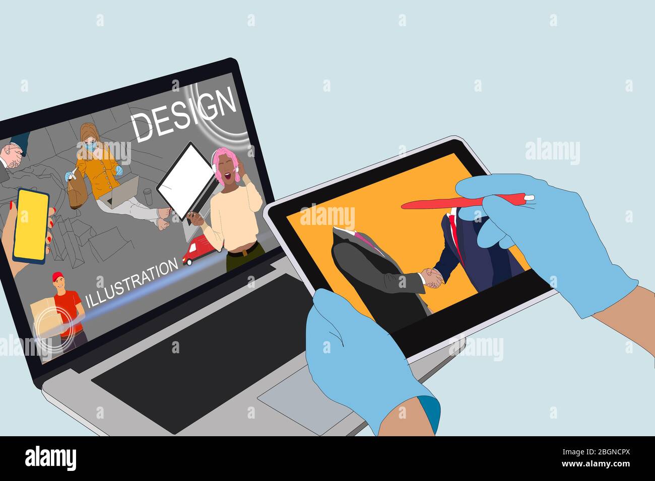 stylish futuristic tablet concept design Stock Photo - Alamy